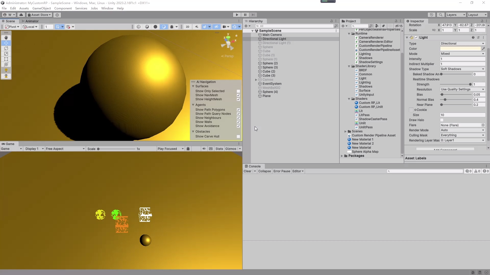 一步步搭建Unity可编程渲染管线_哔哩哔哩_bilibili