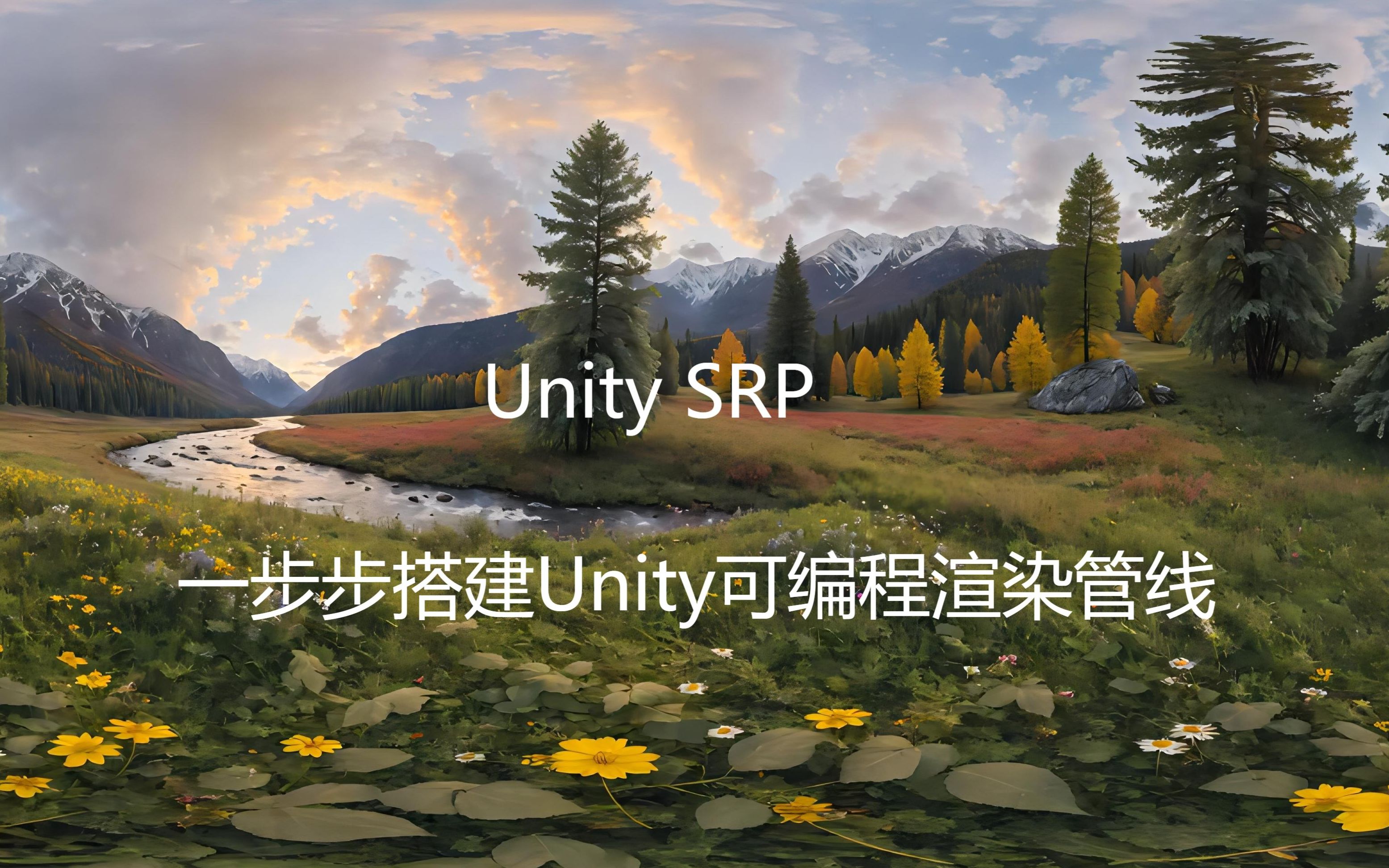 一步步搭建Unity可编程渲染管线_哔哩哔哩_bilibili