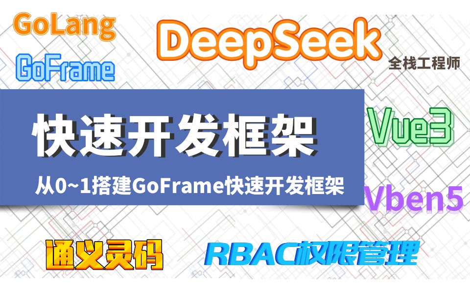 从0~1搭建GoFrame快速开发框架_哔哩哔哩_bilibili