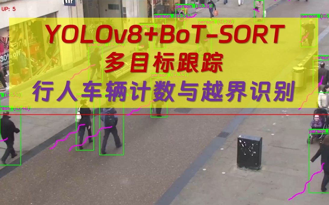YOLOv8+BoT-SORT多目标跟踪_哔哩哔哩_bilibili