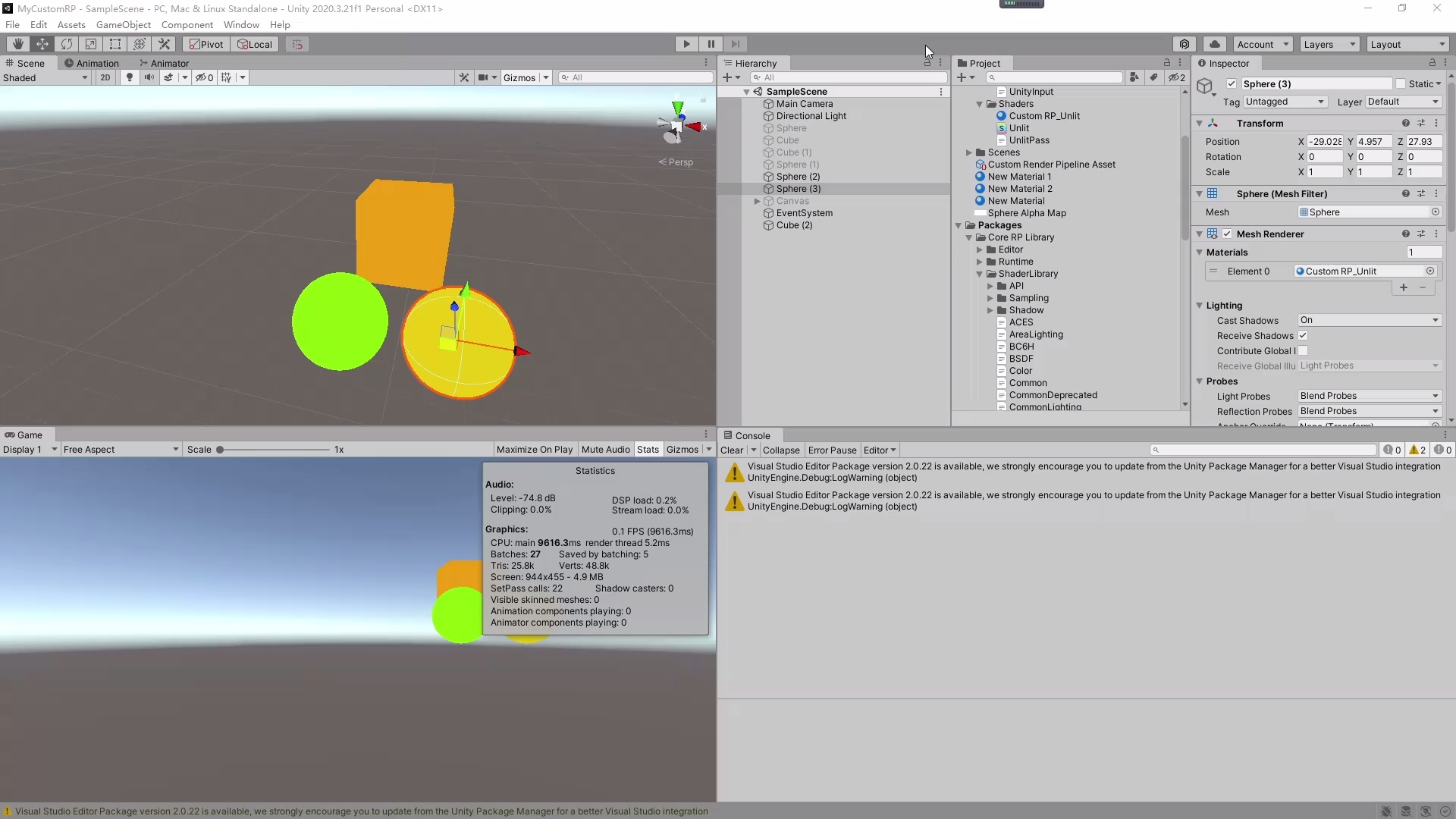 Unity渲染管线 第二讲：Draw Calls_哔哩哔哩_bilibili