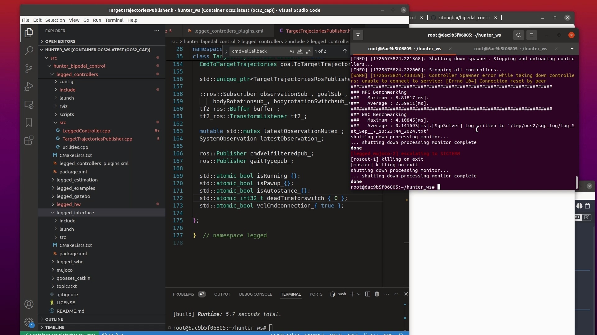 ocs2质心动力学MPC+WBC软件调试-人形_哔哩哔哩_bilibili