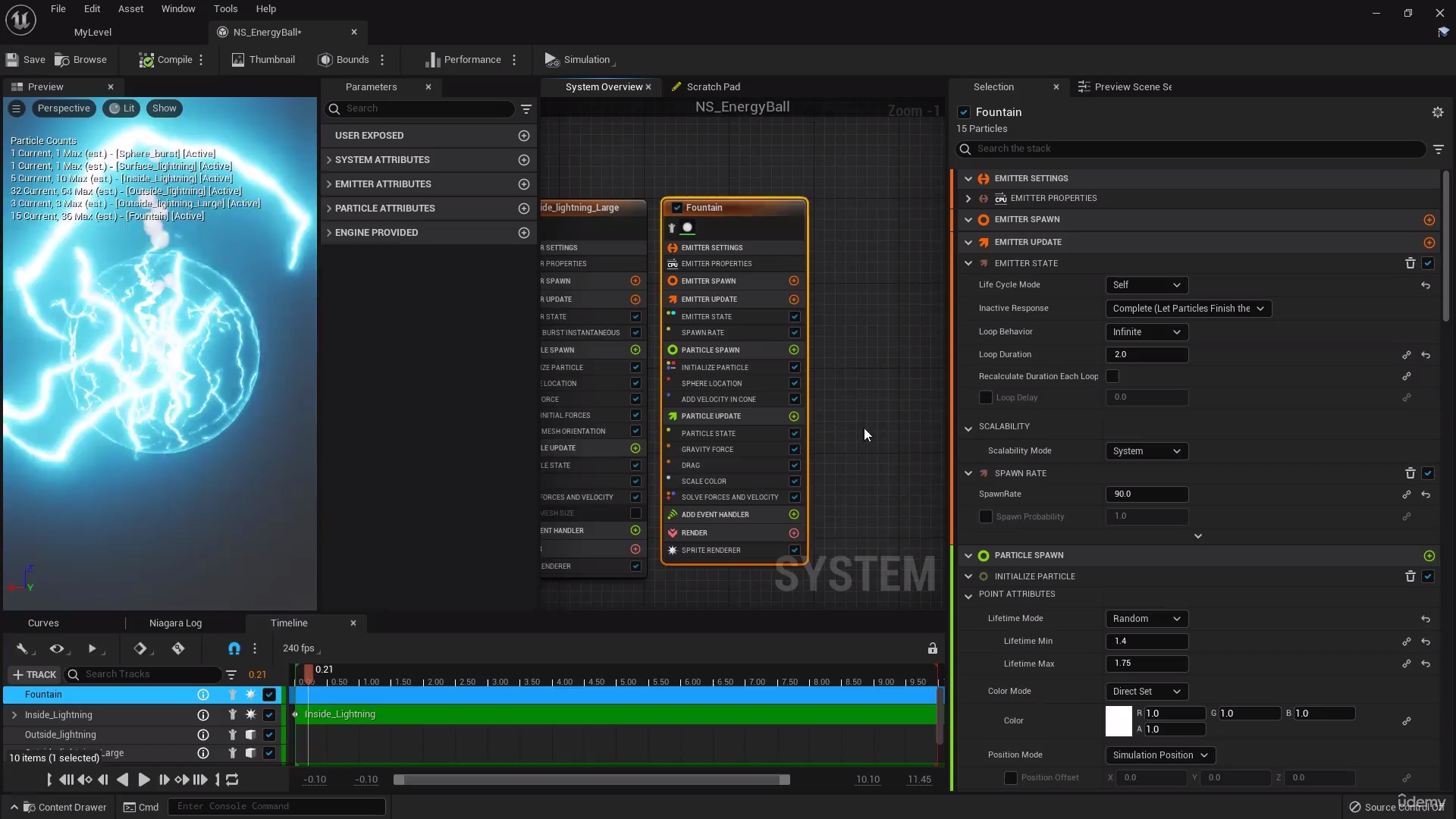 UE5游戏开发：VFX Niagara特效案例_哔哩哔哩_bilibili