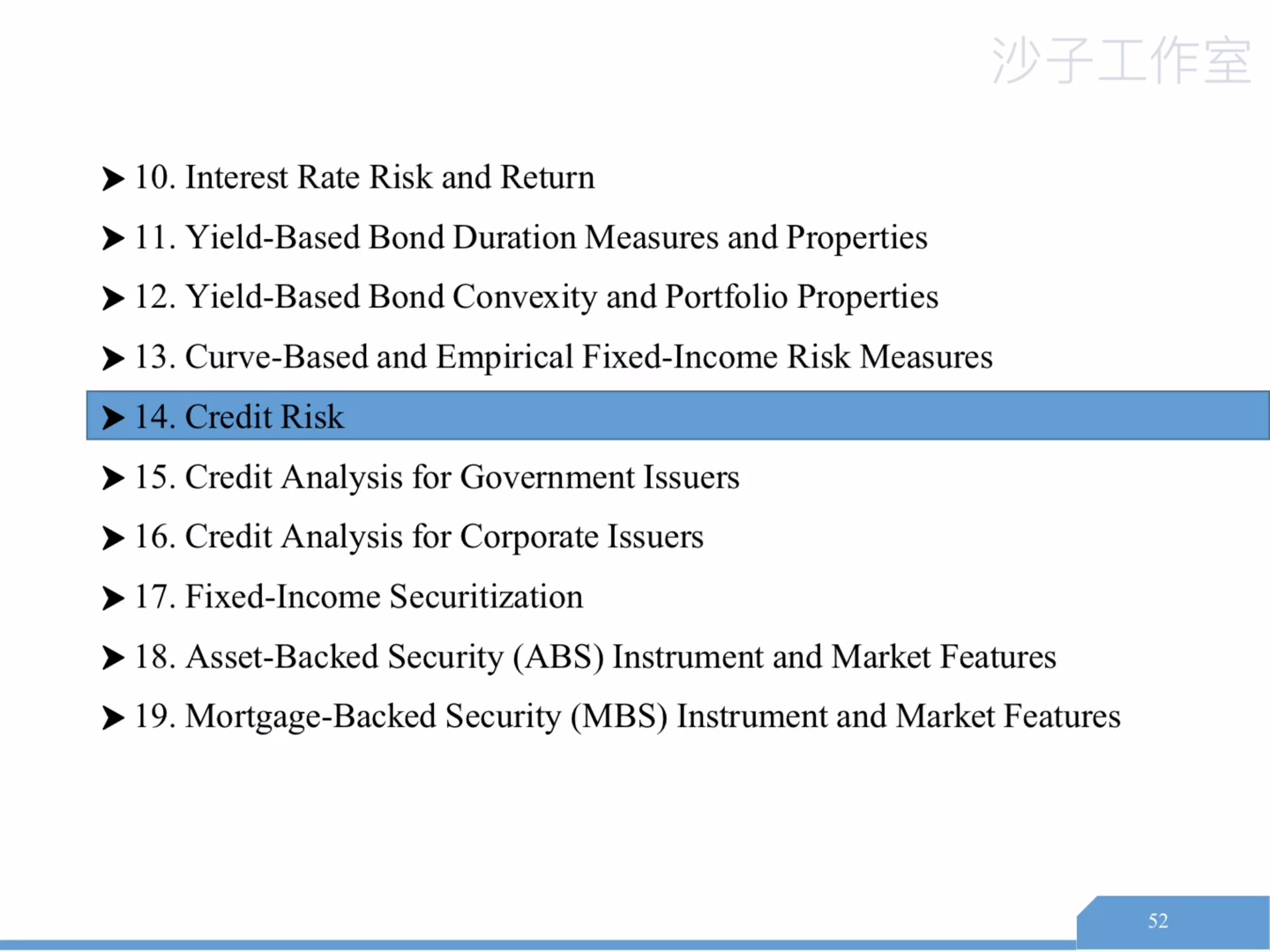 2024 CFA一级Fixed income_哔哩哔哩_bilibili