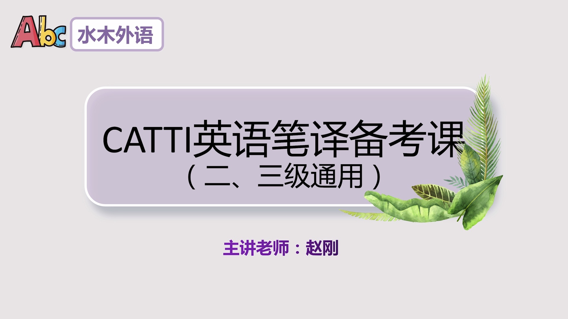 CATTI英语笔译实务备考课（二、三级通用）_哔哩哔哩_bilibili