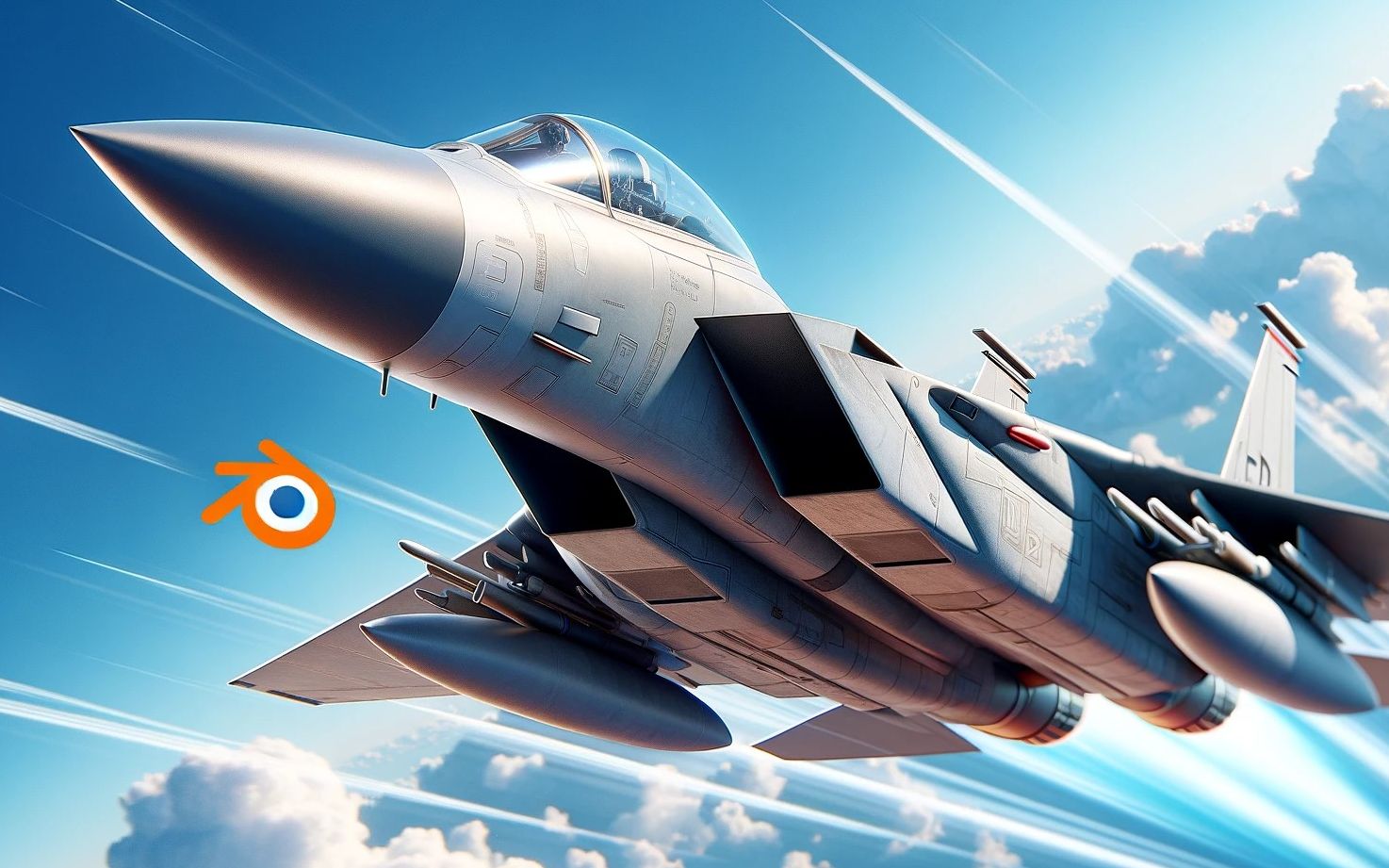 Blender：电影级F15战斗机动画【中字】_哔哩哔哩_bilibili