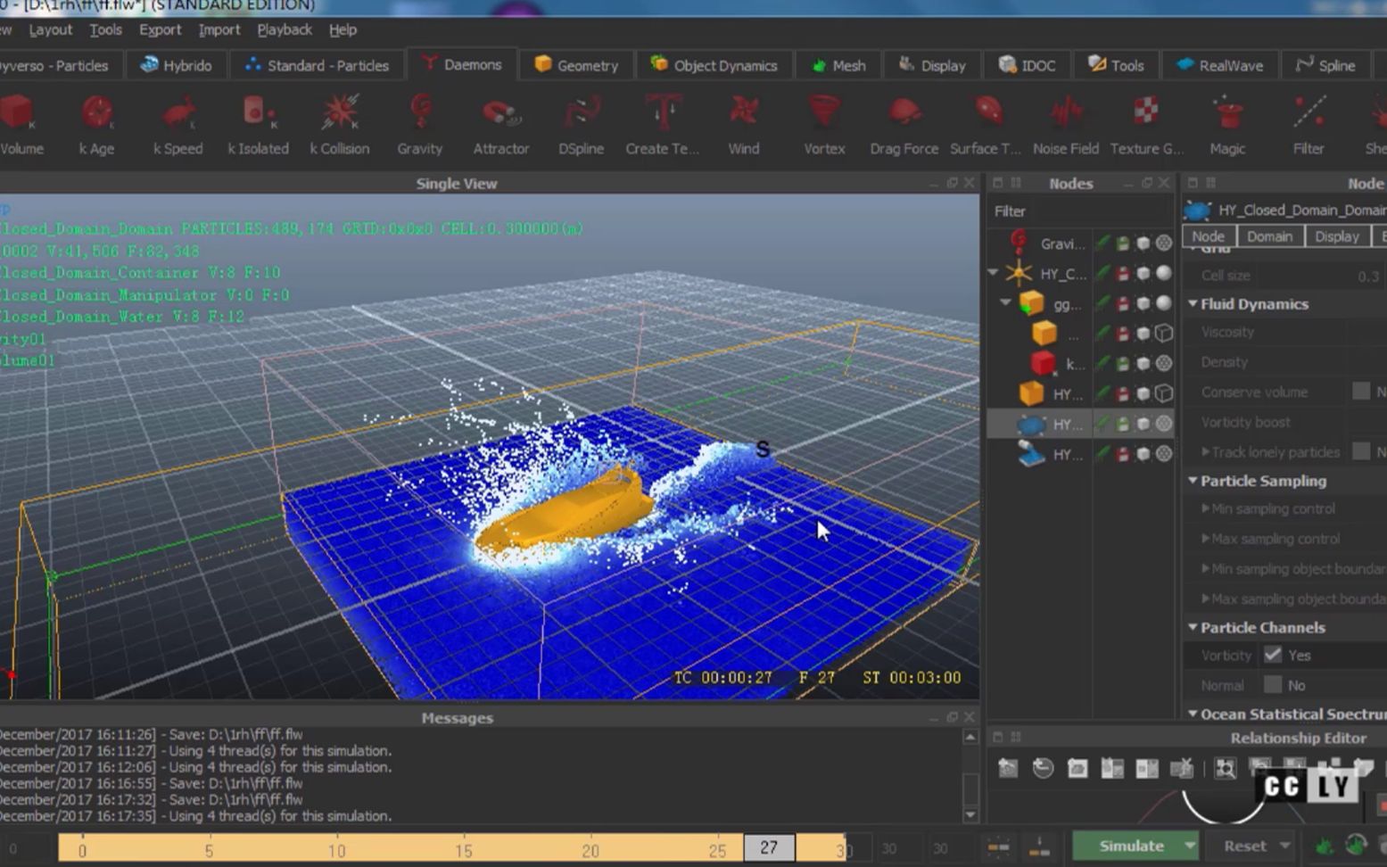 realflow独立版 结合 c4d 基础教程_哔哩哔哩_bilibili