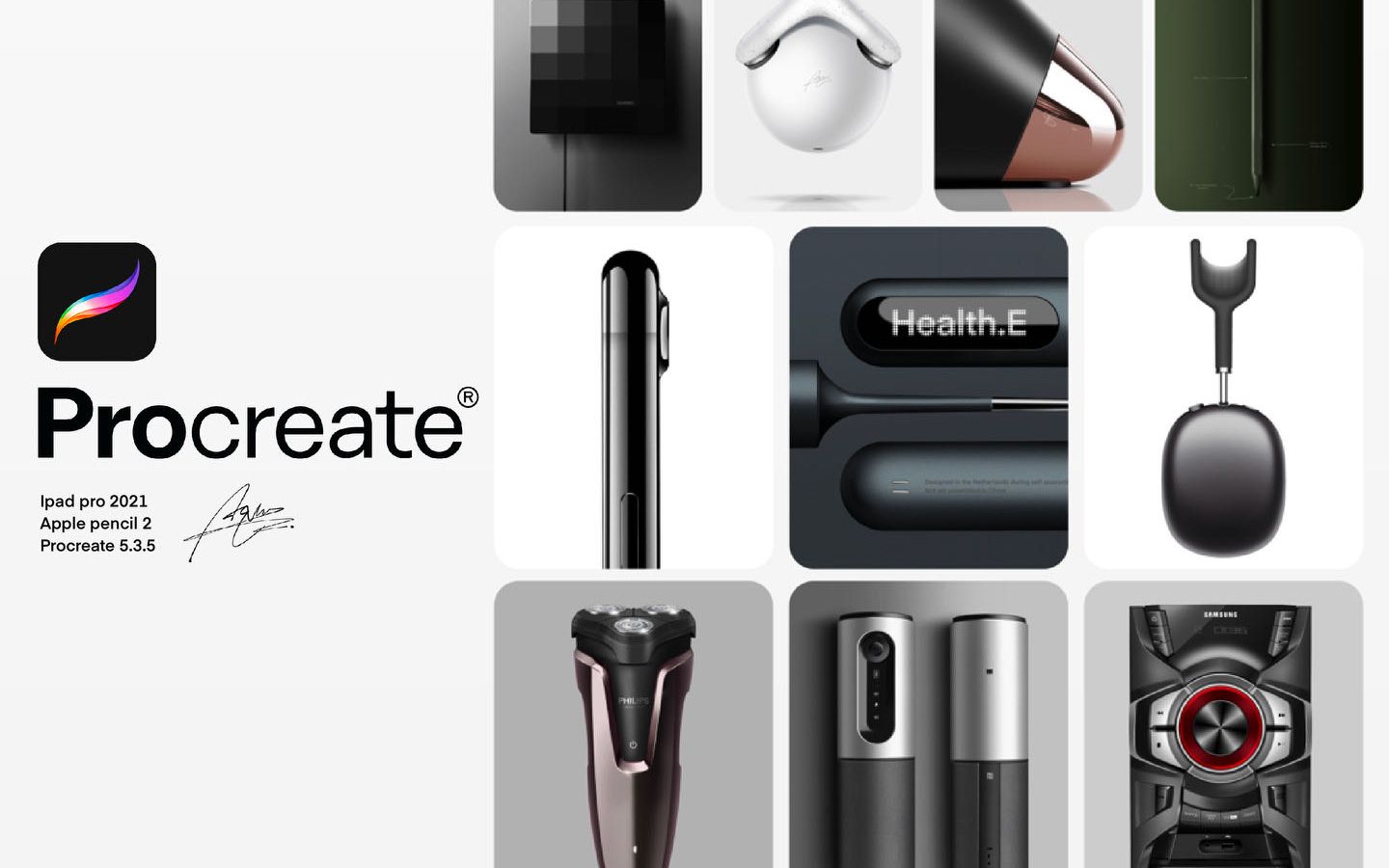 Procreate产品板绘基础篇_哔哩哔哩_bilibili