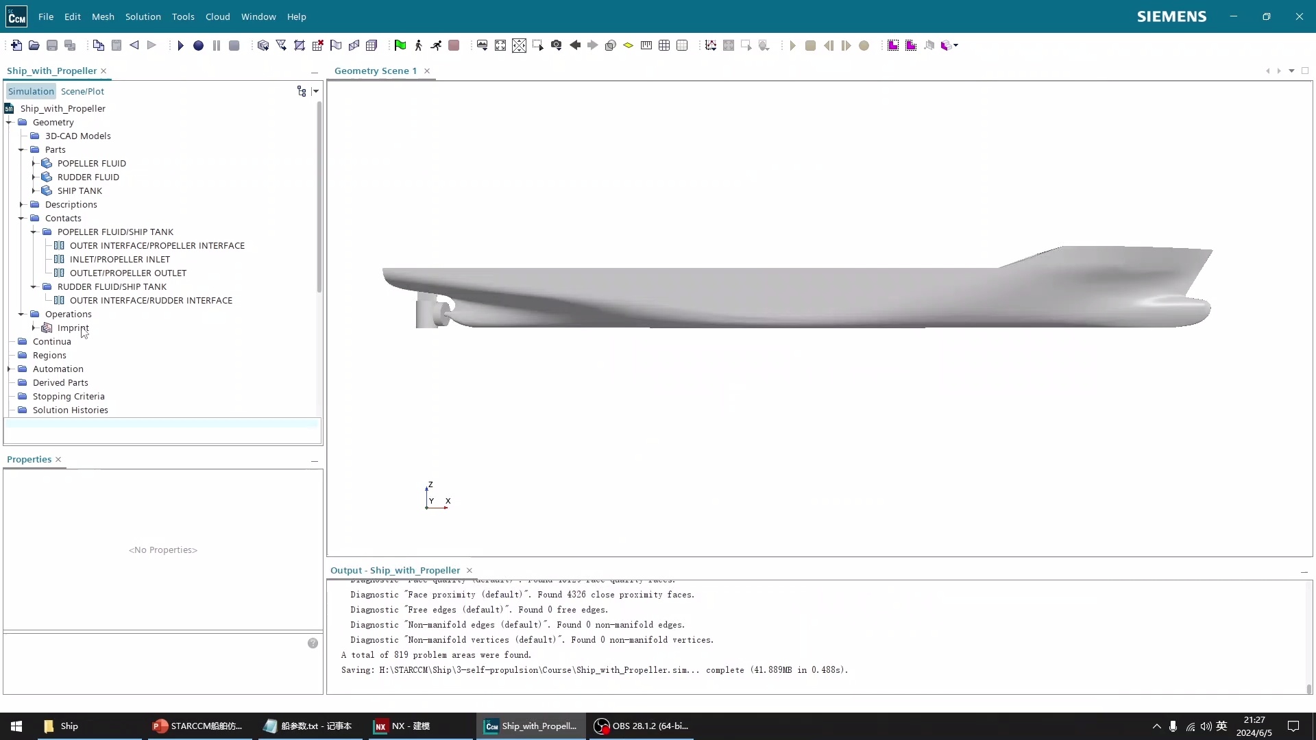 star ccm带螺旋桨的船舶自航仿真教程_哔哩哔哩_bilibili