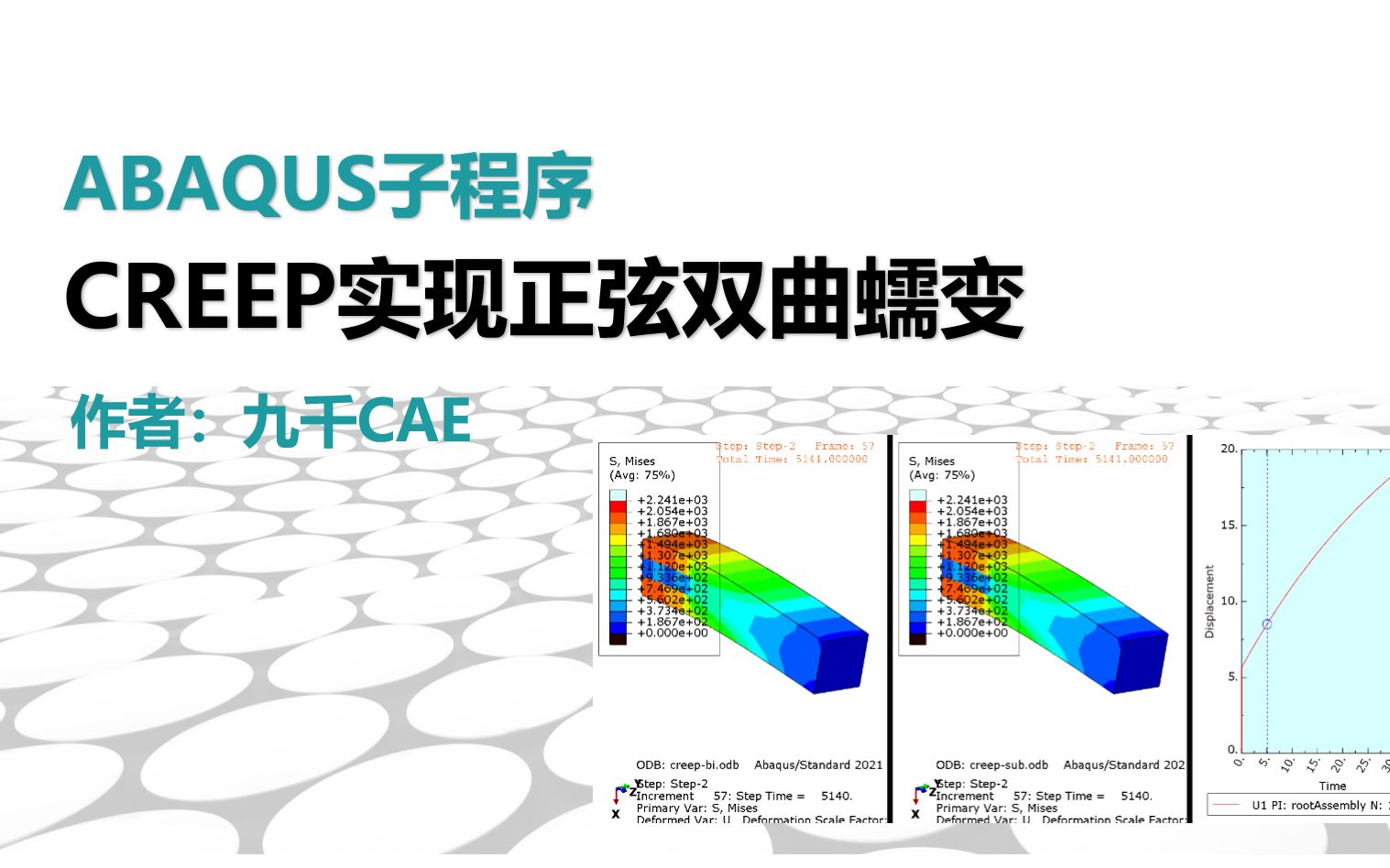 Abaqus子程序-creep实现塑性蠕变_哔哩哔哩_bilibili