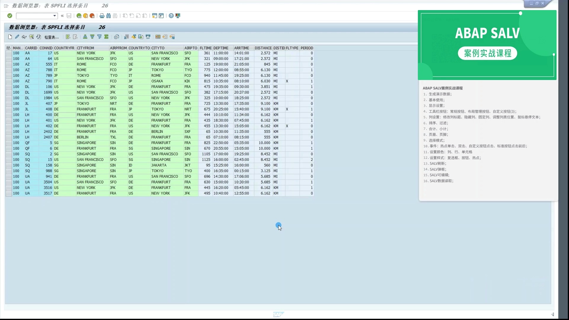 ABAP SALV案例实战课程 ABAP猿_哔哩哔哩_bilibili
