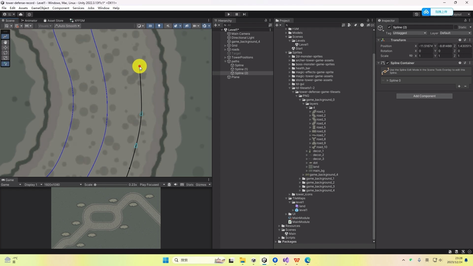 【Unity3D实战教程】塔防游戏开发-弦小风_哔哩哔哩_bilibili