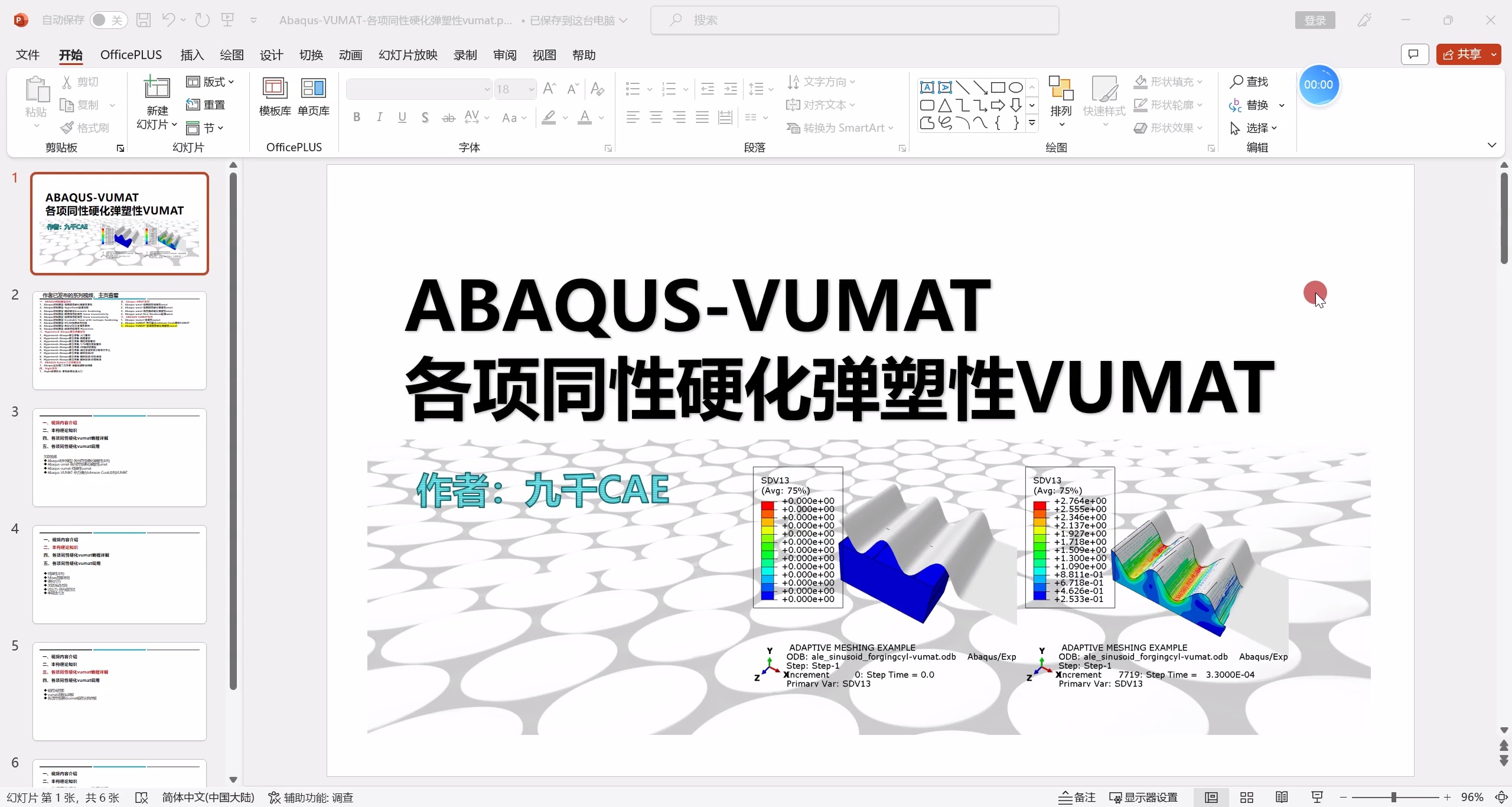 ABAQUS各向同性硬化弹塑性VUMAT_哔哩哔哩_bilibili