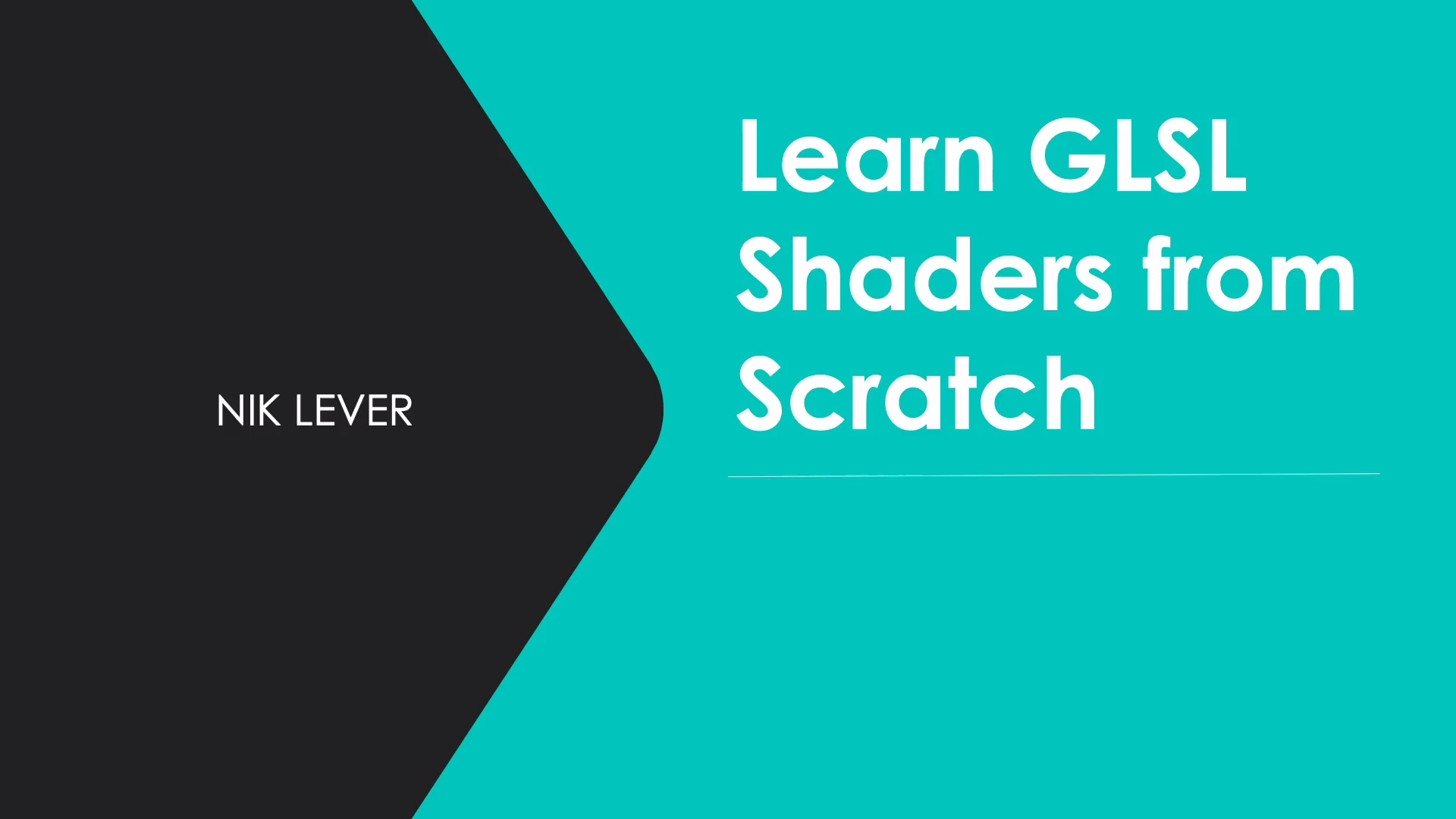 从零开始学习 GLSL 着色器【中字】_哔哩哔哩_bilibili