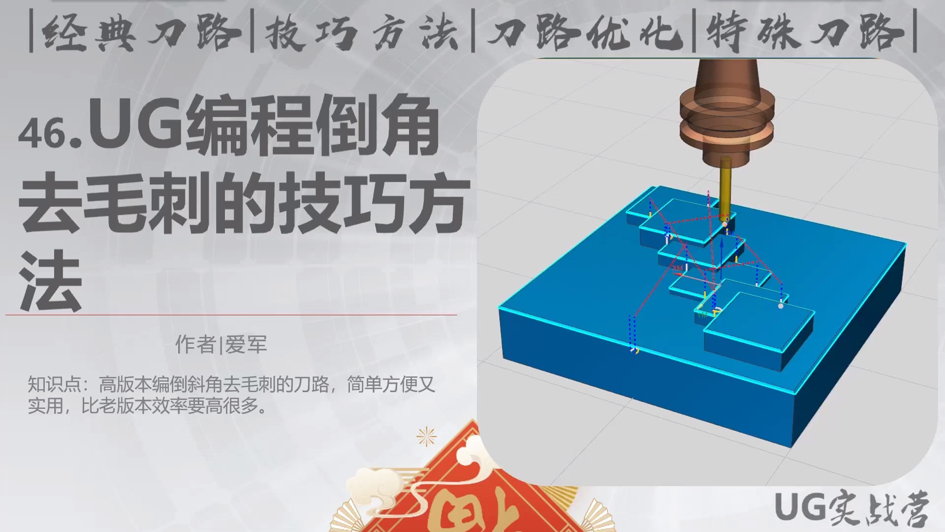 UG/NX数控编程视频课程UG编程经典刀路案例_哔哩哔哩_bilibili