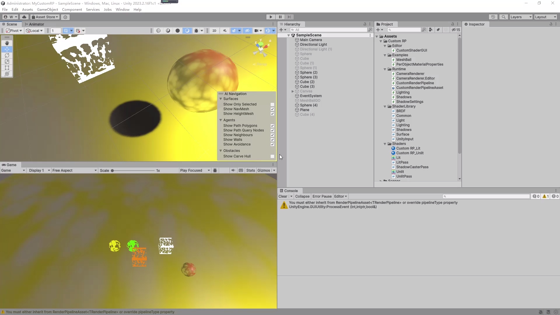 一步步搭建Unity可编程渲染管线_哔哩哔哩_bilibili
