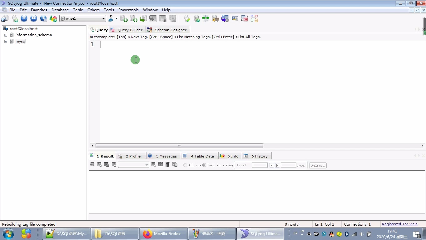 结构化查询SQL语言(讲师：天涯雨)_哔哩哔哩_bilibili