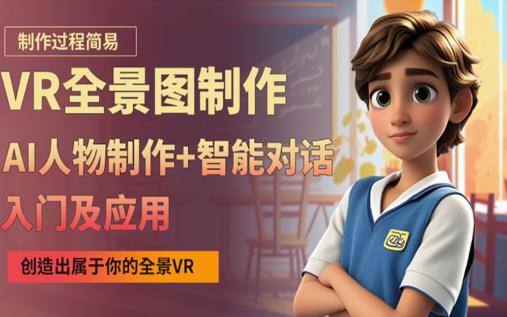 VR全景图制作+AI数字人物对话效果制作_哔哩哔哩_bilibili
