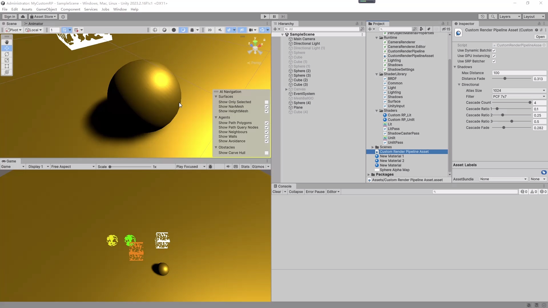 一步步搭建Unity可编程渲染管线_哔哩哔哩_bilibili