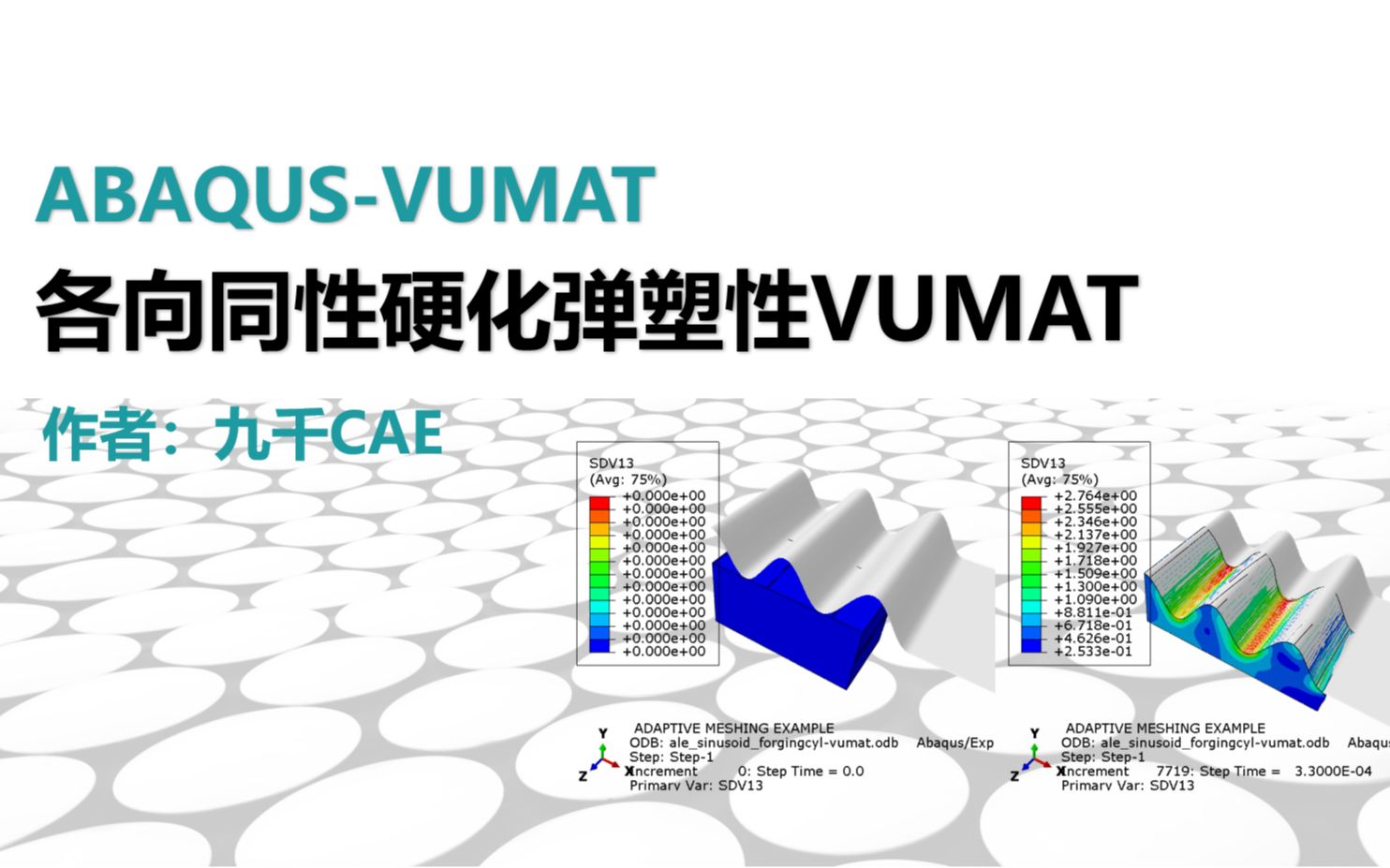 ABAQUS各向同性硬化弹塑性VUMAT_哔哩哔哩_bilibili