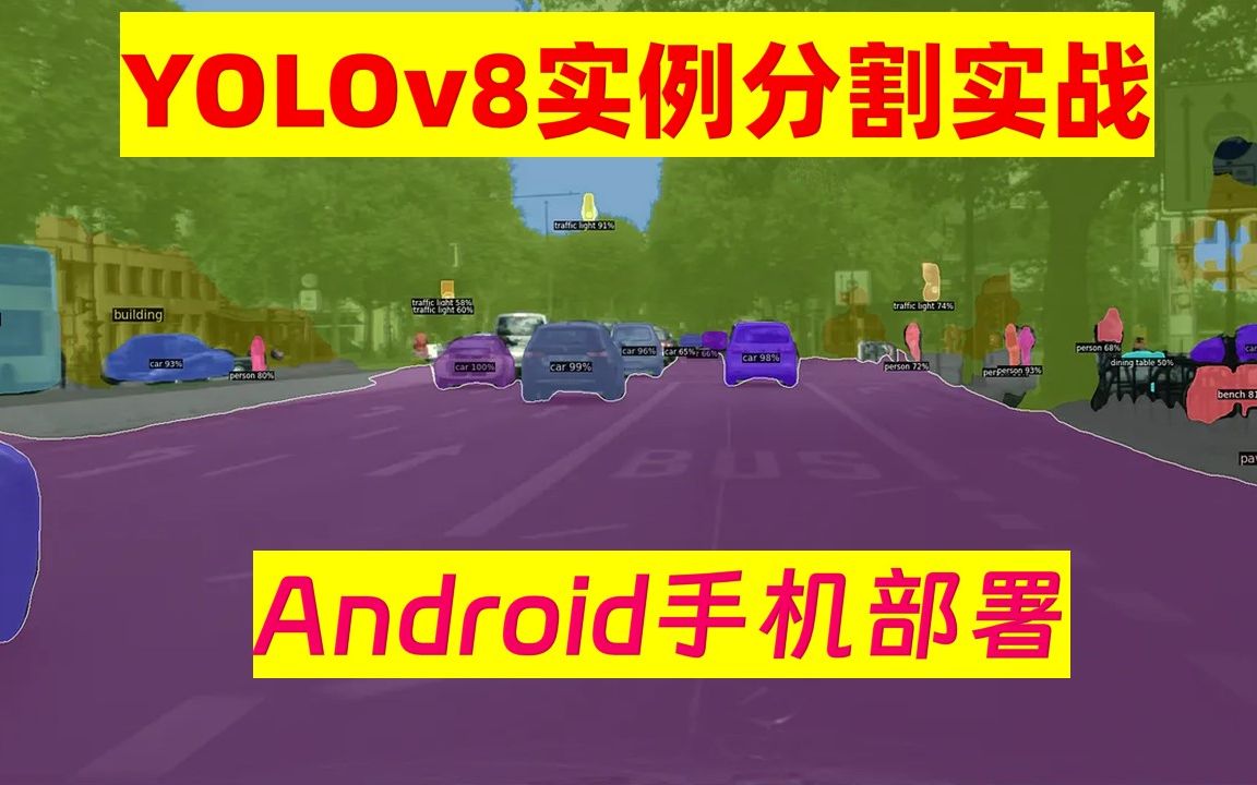 YOLOv8实例分割实战：Android手机部署_哔哩哔哩_bilibili